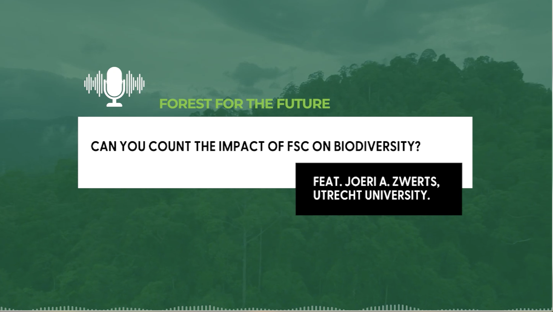 Ny podcastepisode om FSC’s effekt på dyrelivet i verdens næststørste ...